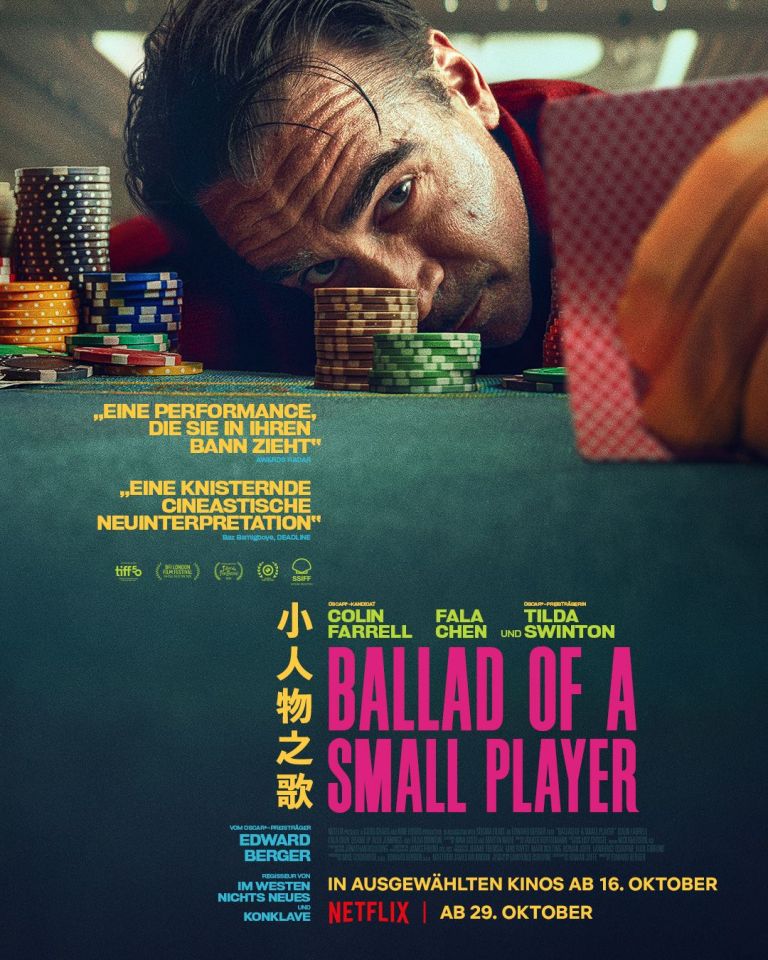 Ballad of a Small Player: Kritik zum Netflix Film mit Colin Farrell ...